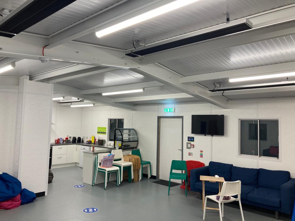 Modular Building: Infrared Heating Powered by Solar