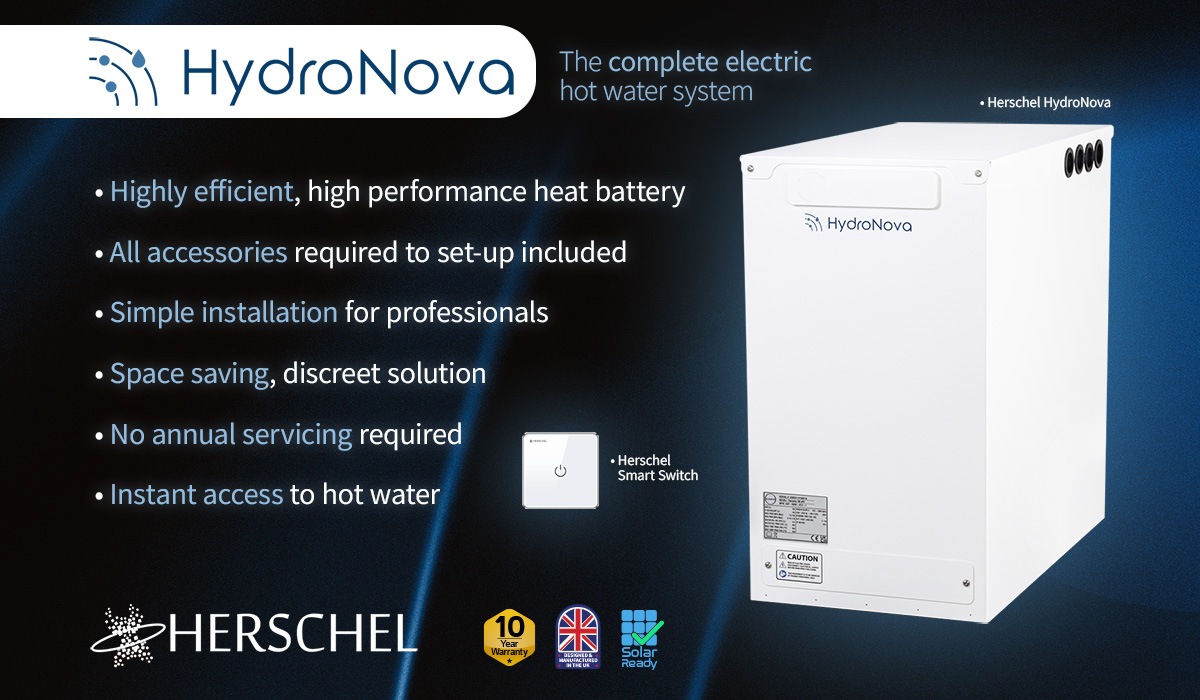 HydroNova Hot Water Heater - low energy hot water heating